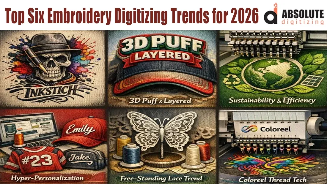 Embroidered design trends 2026: Colors, motifs, textures